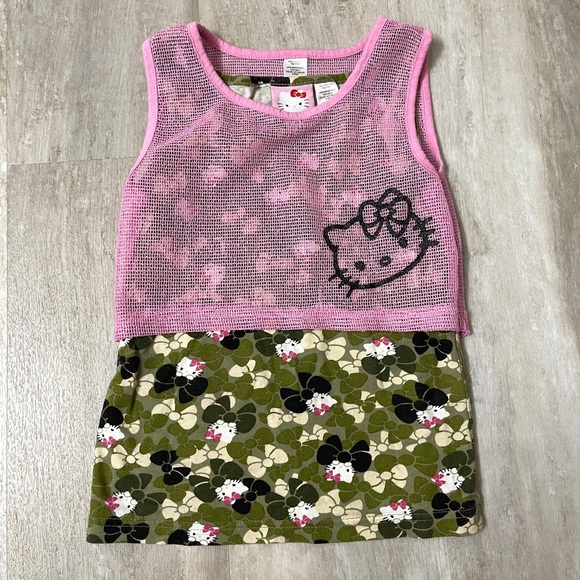 Hello Kitty | Shirts & Tops | Hello Kitty Camo Mesh Size 66x Girls Tank ...